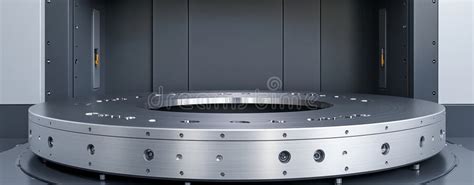 The Figure Illustrates A Precision Machine Component Emphasizing A Rotating Platform And A