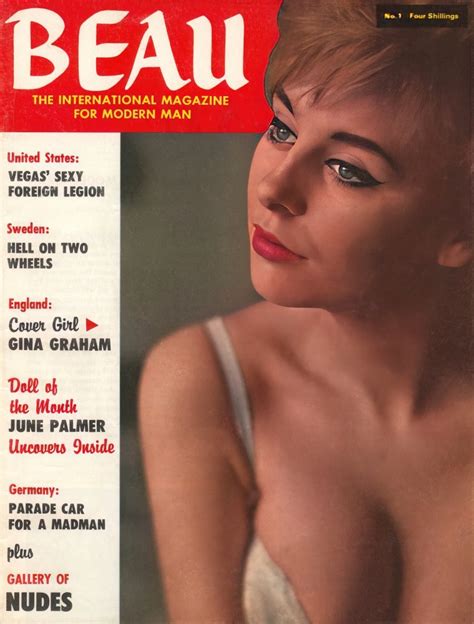 June Palmer Beau Magazine Pin Up Glamour Model From The 1960s