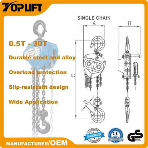 Hand Chain Hoist 3 Ton Manual Chain Block Hoist Price Chain Block And