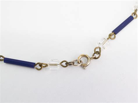 Shop Vintage Art Deco Crystal Glass Necklace Online Antiques Of Kingston
