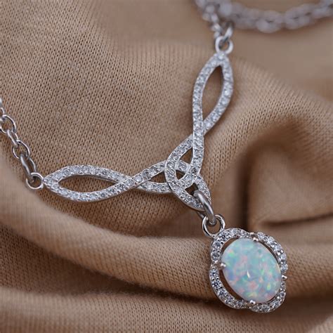 Diamond Day Collar Celtic Opal Necklace Handcrafted Captive Collars