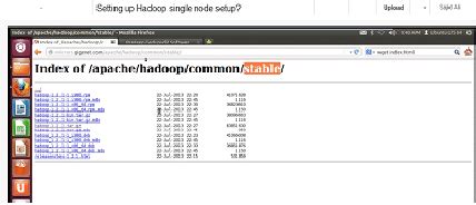 Setting Up Hadoop Single Node Setup