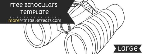 Binoculars Template Large