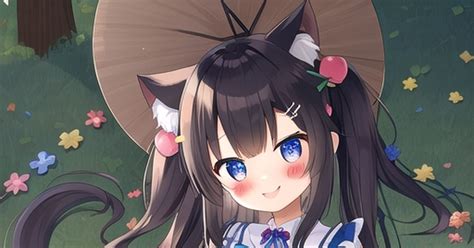 Ai生成 黒髪猫耳幼女 ネル・ドレヴィスのイラスト Pixiv