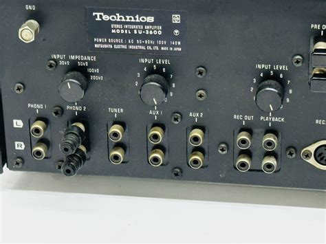 Yahooオークション 【レア・レトロ】technics Su 3600 テクニクス