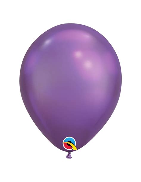Globos Qualatex Chrome Redondo 28cm Purpura