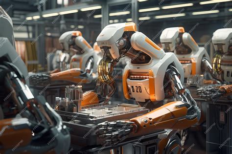 Premium Photo Robot Assembly Line Constructing Modular Housing U 00500 02