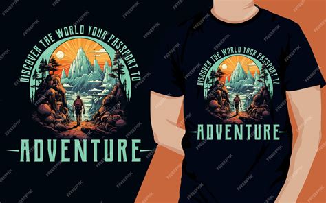 Premium Vector Vector Adventure Illustration Typography T Shirt Design