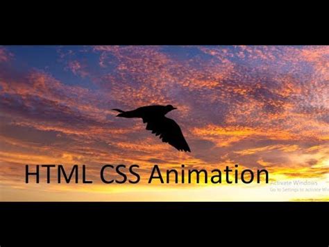 Amazing Flying Bird Animation Using Html Css Animated Flying Bird Css