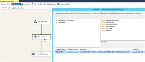 Sql Why Expression Of Derived Column Component Dont Working With Empty Value In Ssis Stack