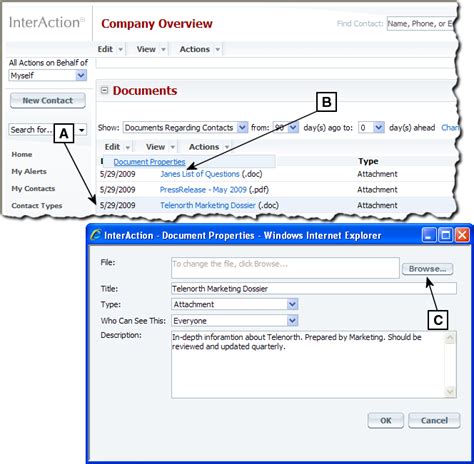 Attaching Documents To Activities And Contacts