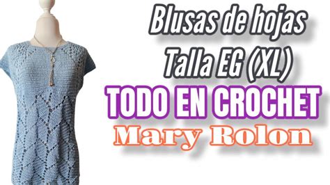 BLUSA PARA DAMA A Crochet TALLA EXTRA GRANDE TUTORIAL COMPLETO