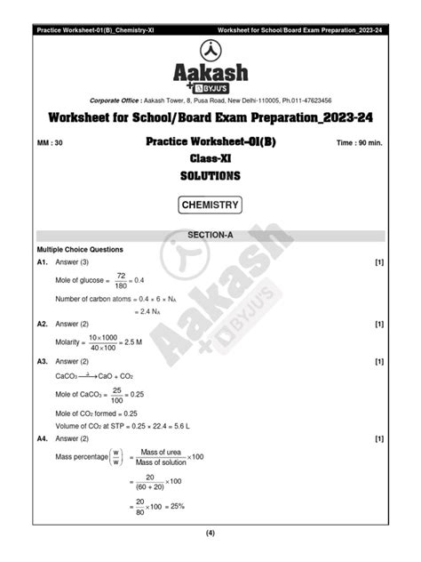 Master Ws 01 B Chemistry Xith Some Basic Concepts Of Chemistry