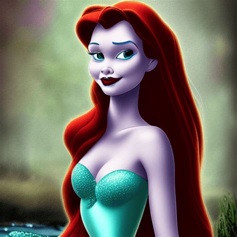 Disney Princess Ariel Gothic · Creative Fabrica
