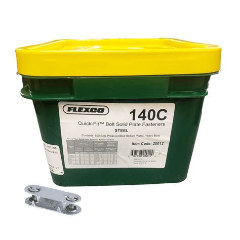 Flexco 140c Bolt Solid Plate Fastener Bucket 20012 Mds