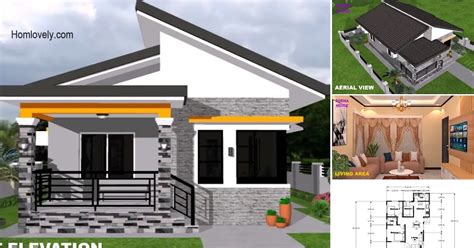 75 Sqm Stylish Small Bungalow House Design Bahay With 3 Bedrooms 2tandb