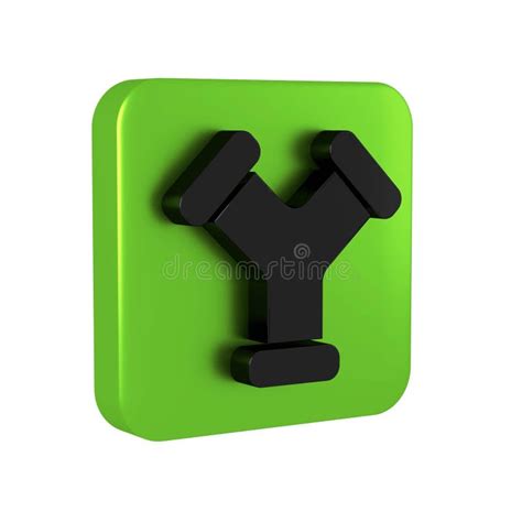 Black Industry Metallic Pipe Icon Isolated On Transparent Background