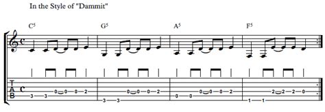 How To Play Dammit” By Blink 182 Easy Guitar Lesson With Tabs
