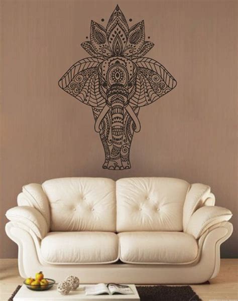 Indian Elephant God Ganesha Wall Decal Sticker