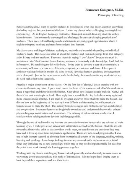 Teaching Statement 2015 Pdf