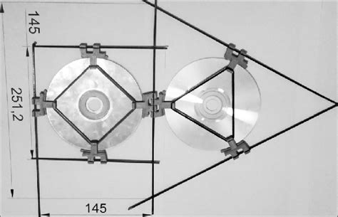 A Square And Equilateral Triangle Made From Cds Download Scientific