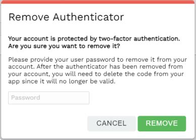 Disable Multi Factor Authentication