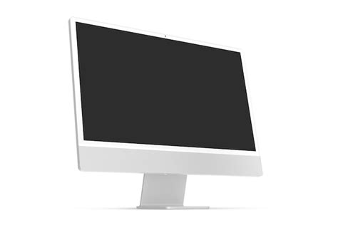 Premium Photo A Computer Monitor With A Blank Screen