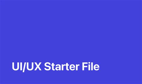 ui ux starter file figma