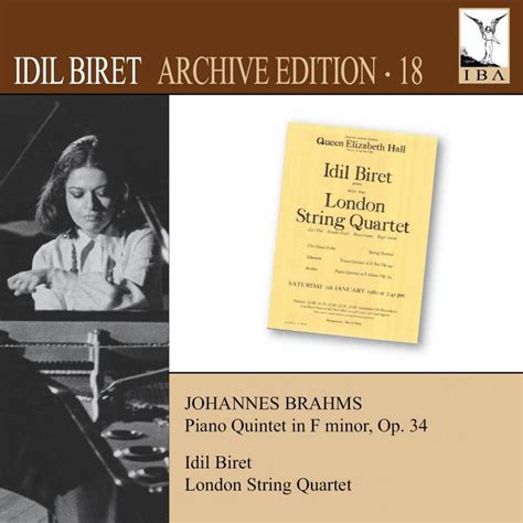 İdil Biret Brahms Piano Quintet in F minor Op 34 CD Opus3a