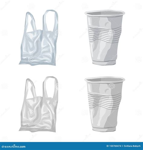 Isolated Object Of Dump And Sort Sign Set Of Dump And Junk Stock Vector Illustration Stock