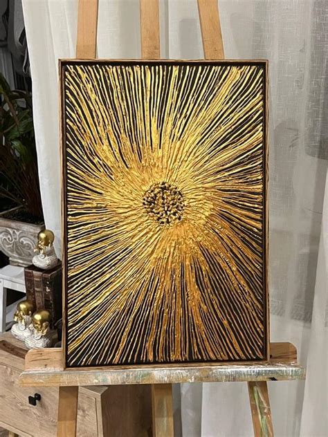 Интерьерная текстурная картина «лучи солнца — ціна 3500 грн у каталозі Картини Купити товари