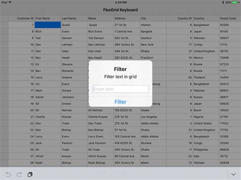 How To Implement Keyboard Shortcuts For Flexgrid Ios