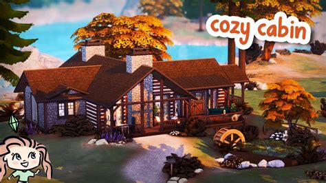 Cozy Fall Log Cabin 🍂 The Sims 4 Speed Build Youtube
