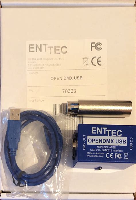 Vends Interface USB DMX ENTTEC OPEN DMX Ile De France Audiofanzine