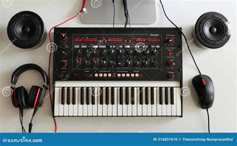 Top View Of A MIDI Controller In A Home Studio Setup Stock Photography CartoonDealer Com