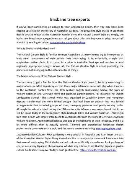 Brisbane Tree Experts By Maxwelbrut Issuu