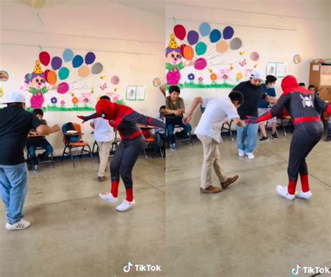 Maestra Se Disfraza De Spider Man Y Enseña A Bailar Cumbia A Sus