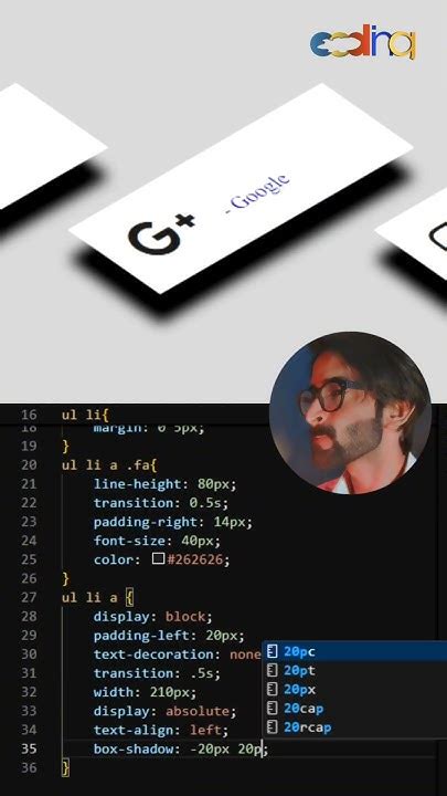 Build Social Media Icons Button With Html Csscoding Space Youtube