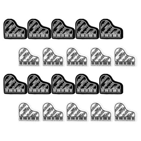 20 Pcs Piano Shaped Erasers Small Erasers Cute Erasers Decorative