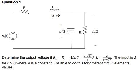 Solved Question Determine The Output Voltage If Chegg