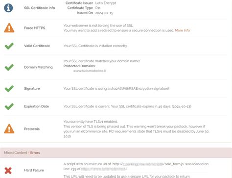 Test Ssl Verificare La Validità Del Certificato Supporthost