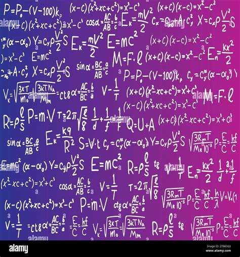 Mathematical Geometric Formulas Abstract Background Stock Vector Image