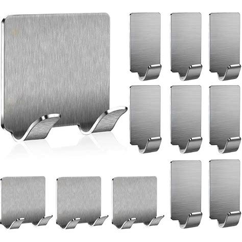 3m Wall Hooks Wall Hook No Drill Strong Self Adhesive Hook Stainless
