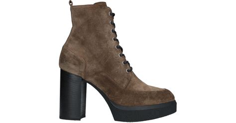 Janet And Janet Suede Ankle Boots In Military Green Green Lyst