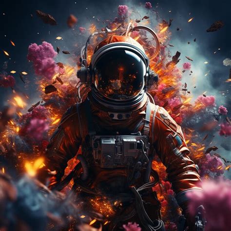 Premium Photo Illustration Of An Astronaut Who Successfully Landed On