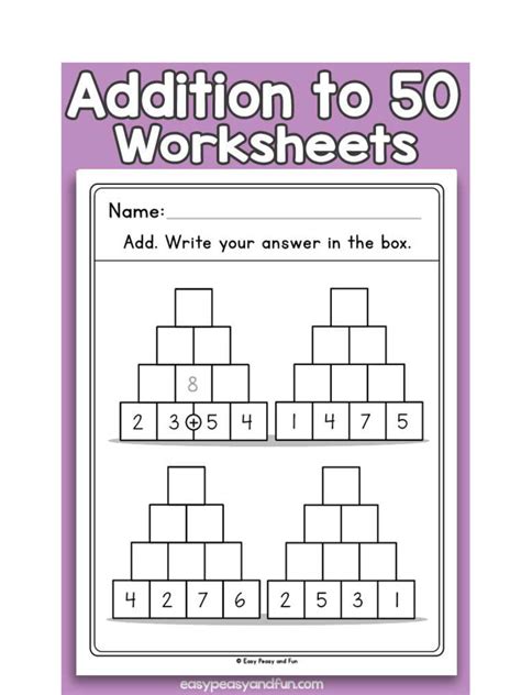 Addition Pyramids Pdf