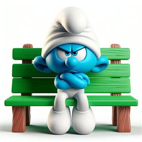 Grumpy Smurf By 228174ma On Deviantart