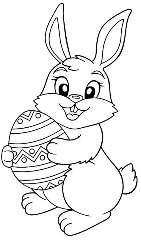 Desenhos de Coelhinho da Páscoa para colorir Bora Colorir