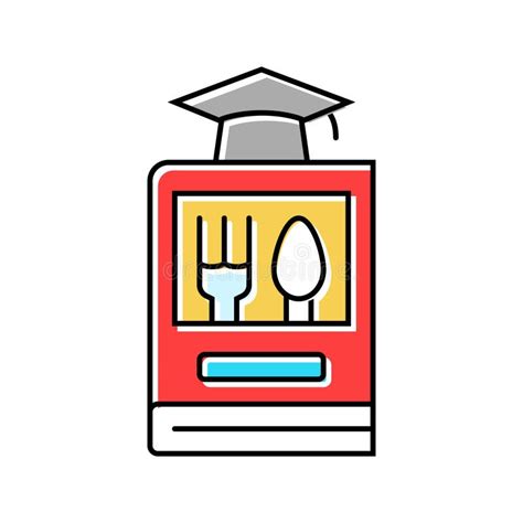 Culinary School Restaurant Chef Color Icon Vector Illustration Stock Vector Illustration Of