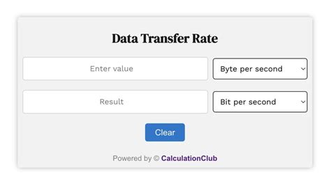 Data Transfer Rate In 2023 Calculationclub